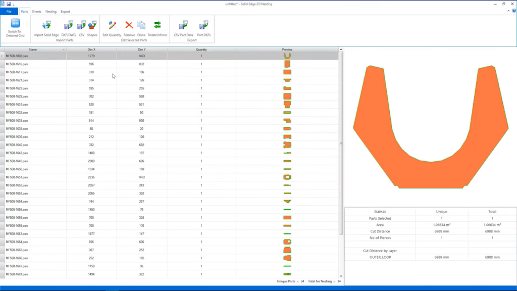 Solid Edge 2D Nesting: Optimize cutting patterns, saving time and ...
