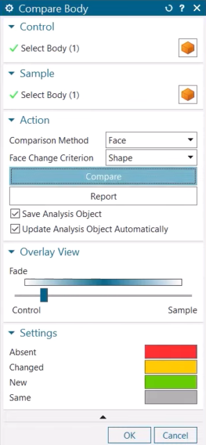 Compare Body | NX Tips and Tricks - Vietbay