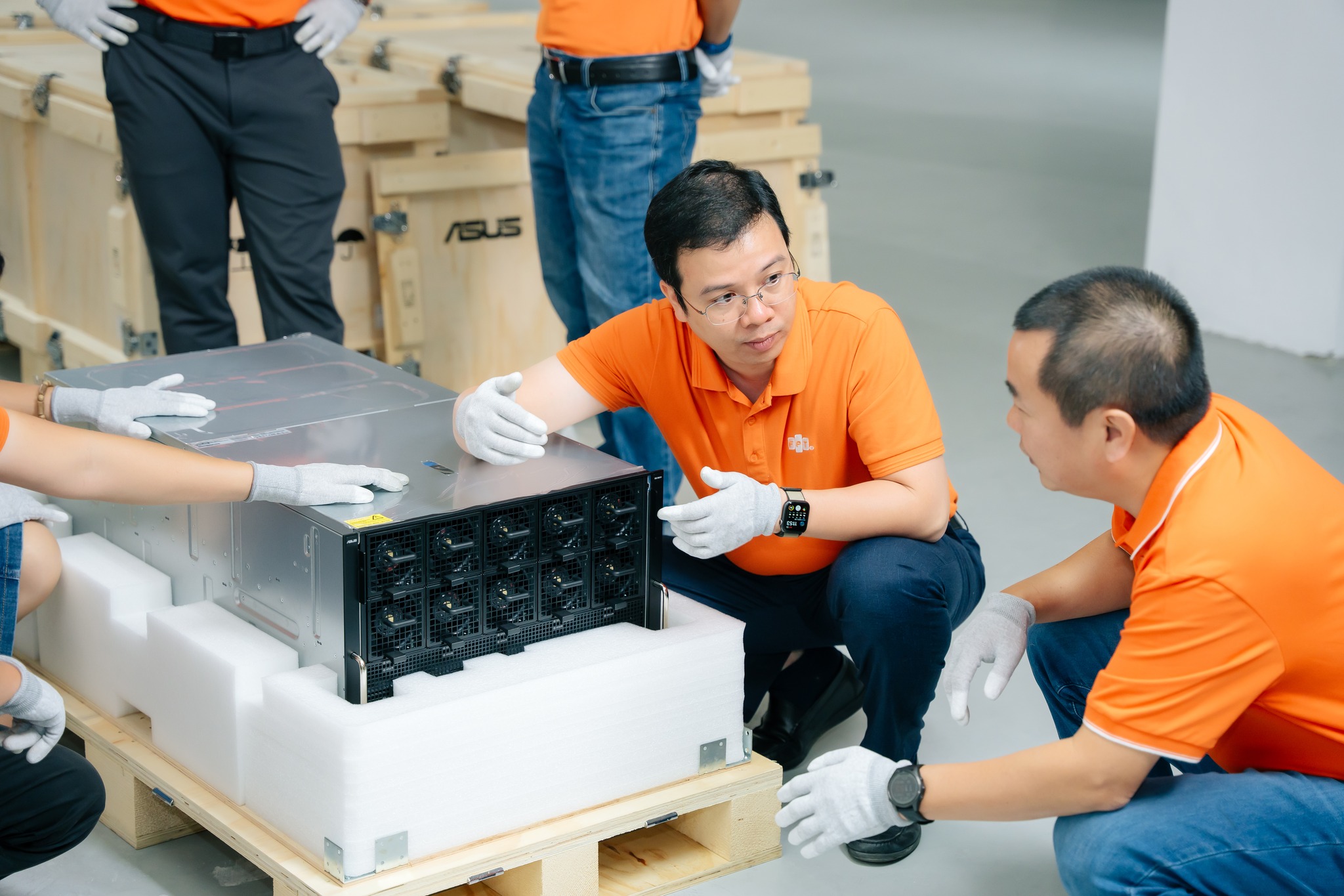 Close-up of NVIDIA super chip at FPT's first AI factory in Vietnam ...